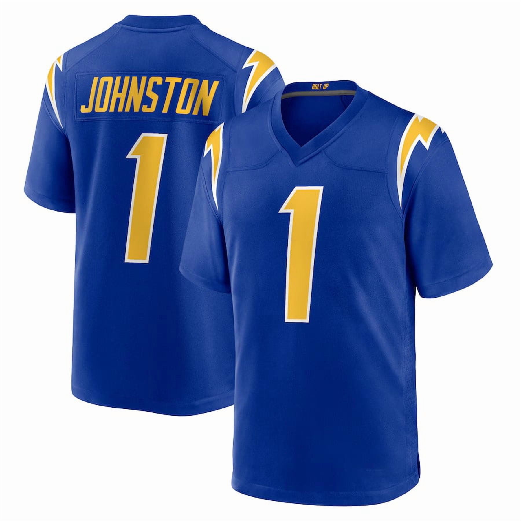 Women's Los Angeles C Johnston 1 Royal Sports Player Game Stitched Name ...