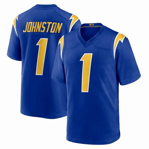 Women's Los Angeles C Johnston 1 Royal Sports Player Game Stitched Name ...