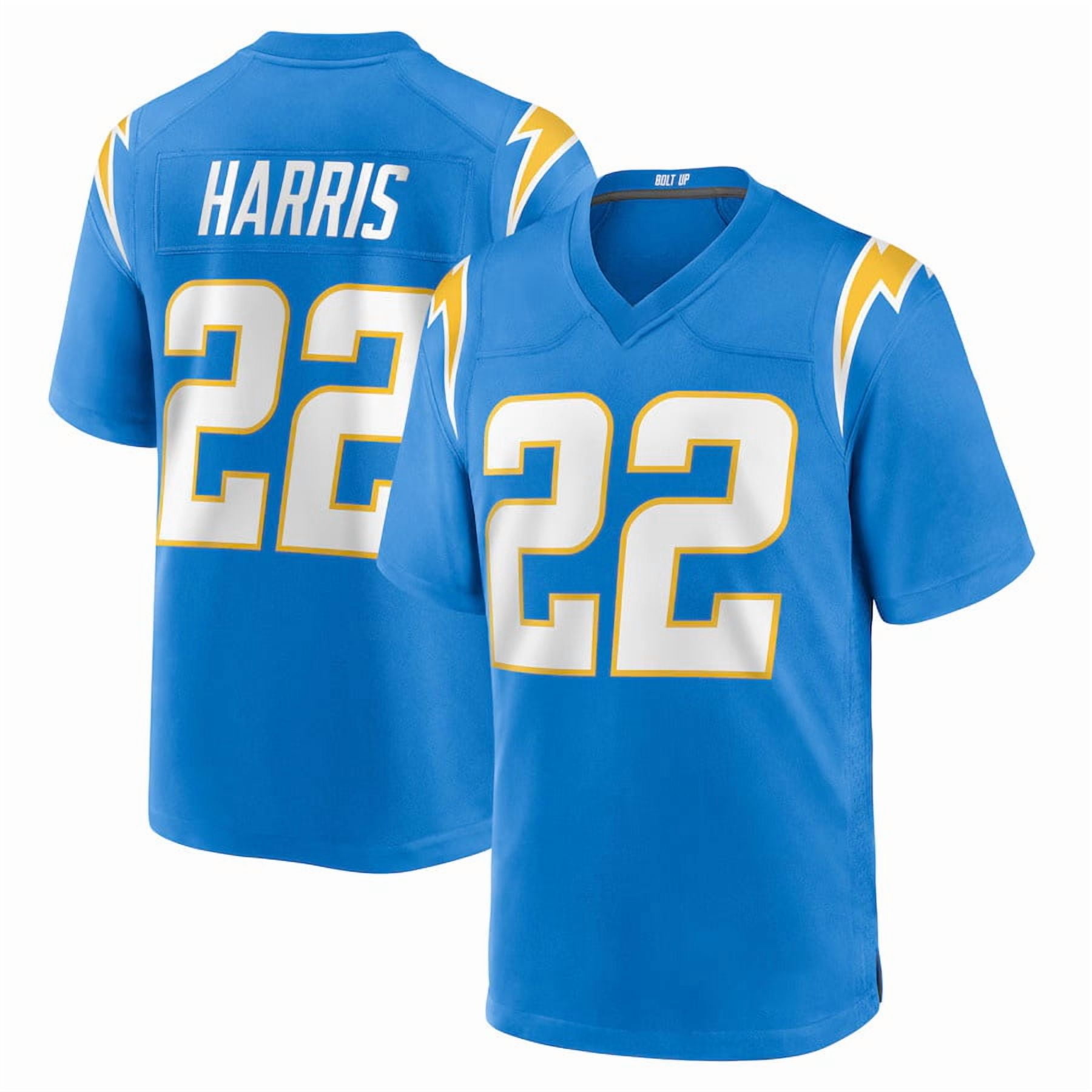 Women's Los Angeles C N Harris 22 Blue Sports Player Game Stitched Name ...
