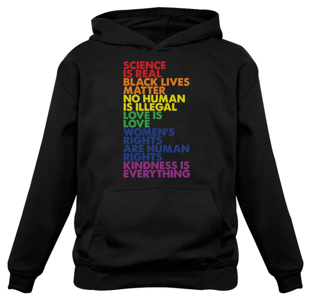 Women's Love is Love Gay Pride Hoodie - Empowering Quotes - LGBTQ ...