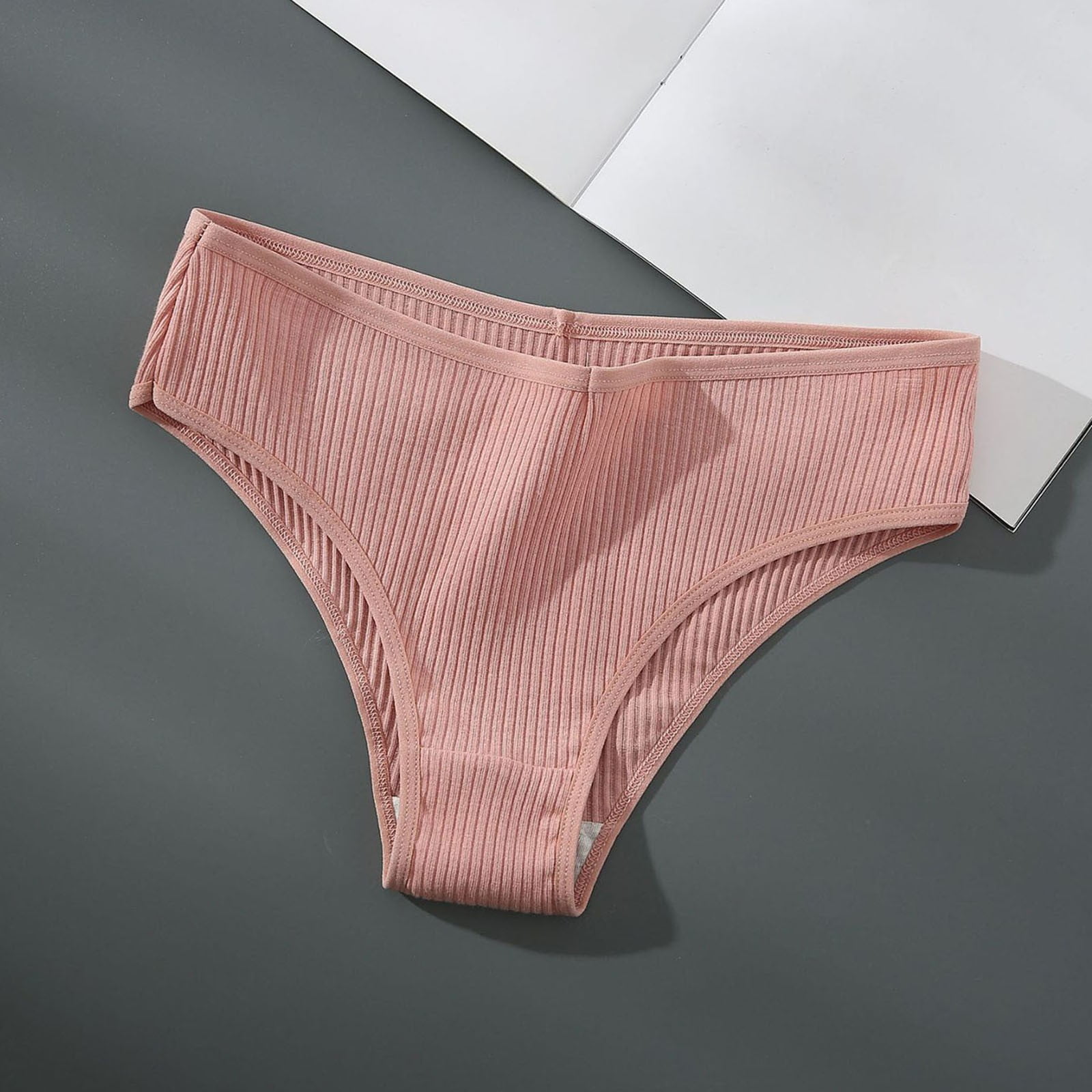 Women's Low Waist Lace Briefs Solid Color Crotch Underwear Panties ...