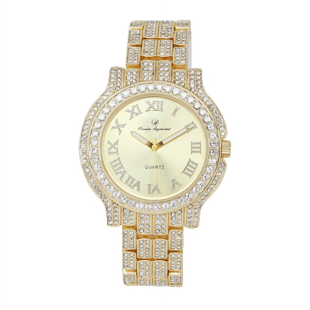 Women's Luxury Crystal Diamonds Iced Out Watch, a True Testament to ...