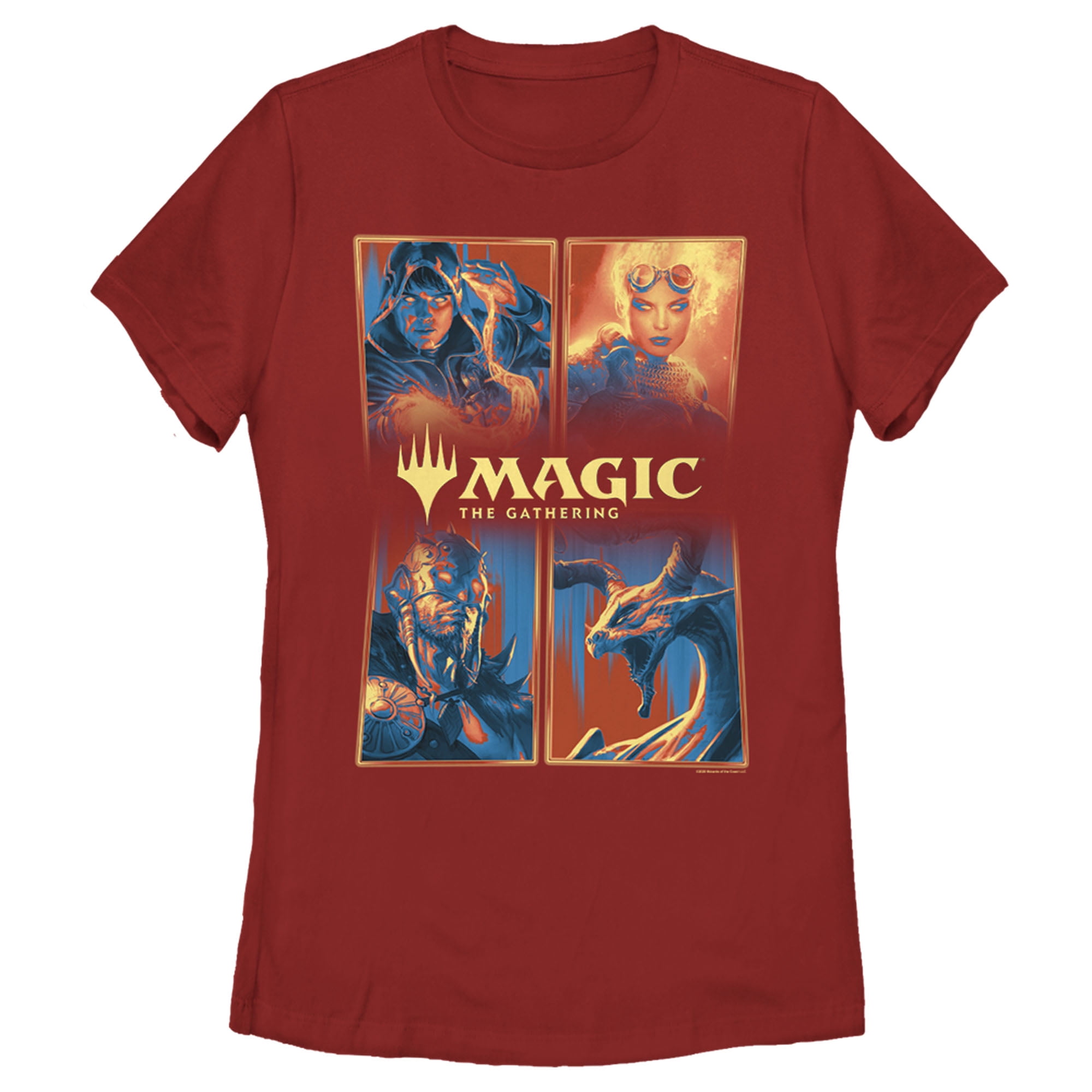 Women's Magic: The Gathering Character Panels Graphic Tee Red X Large ...