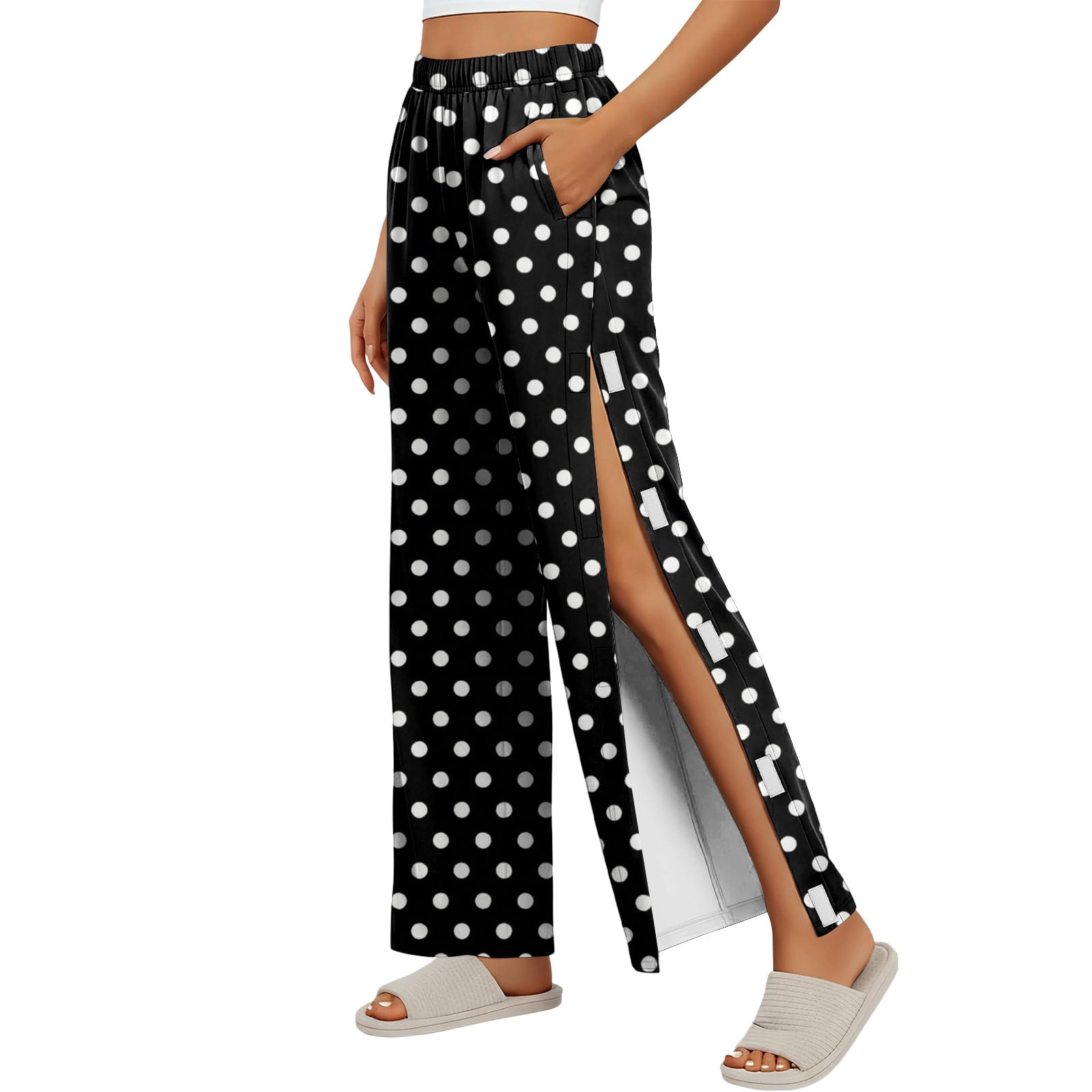 Women’s Magnetic Tear Away Post Surgery Pants Adaptive Recovery Pants ...