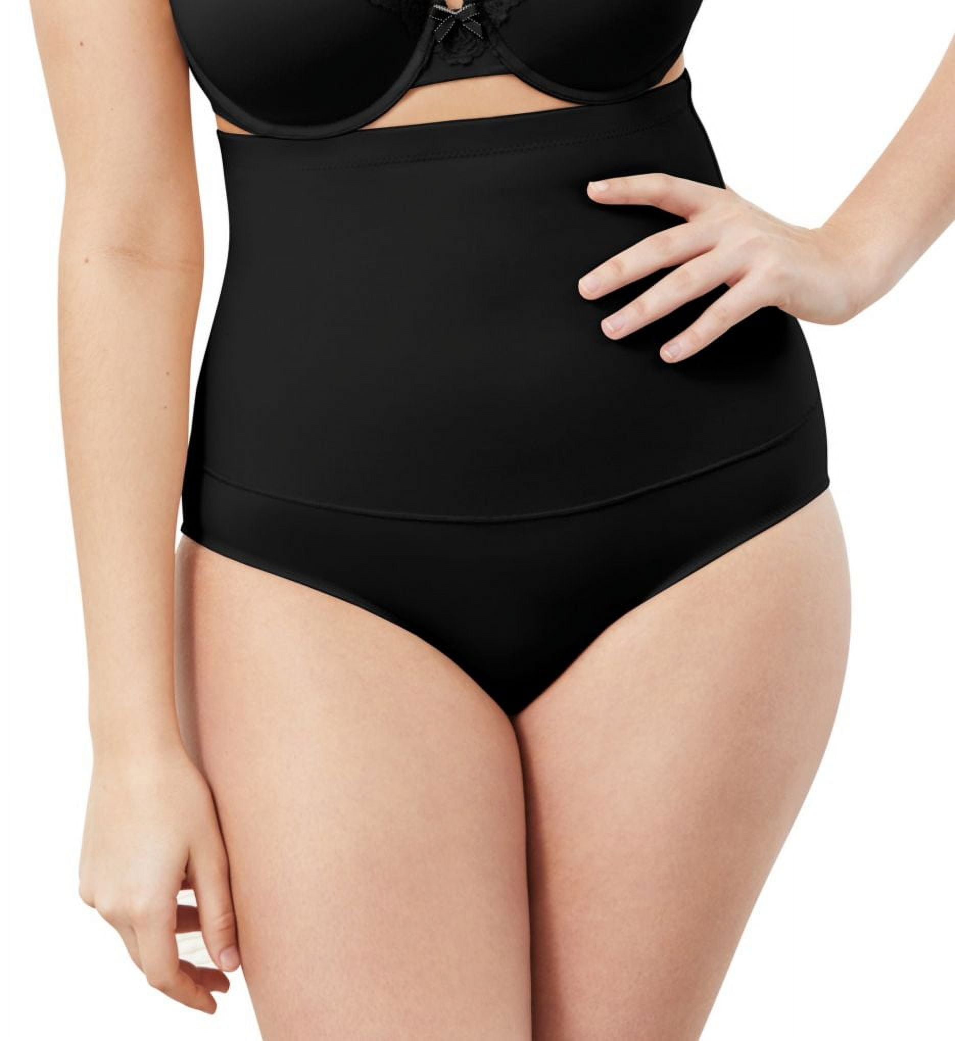 Women's Maidenform 1854 Flexees Firm Control High Waist Brief Panty (Black XL) - Walmart.com