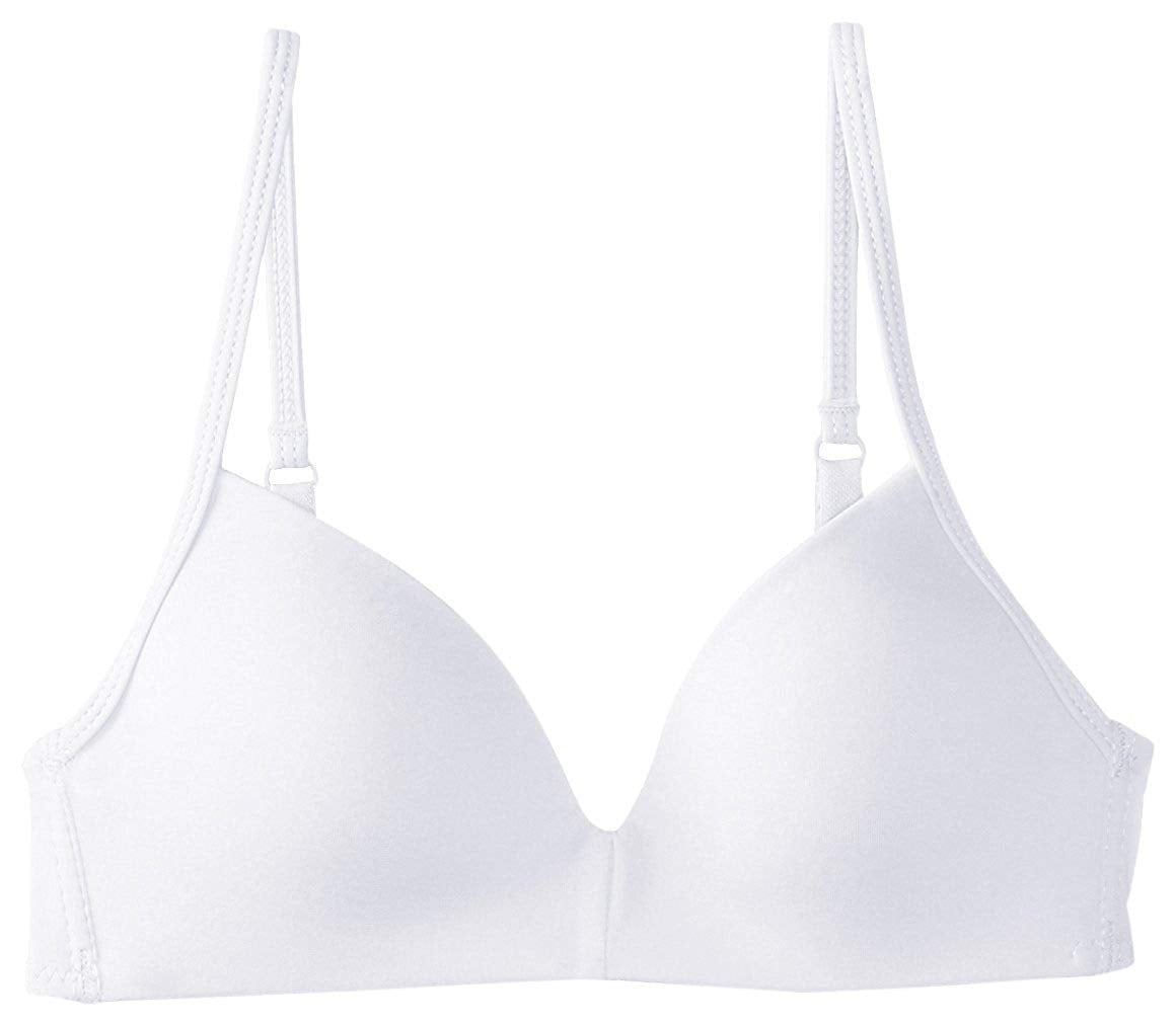 Women's Maidenform Girl H4667 Classic Molded Soft Cup Bra (White 32A ...