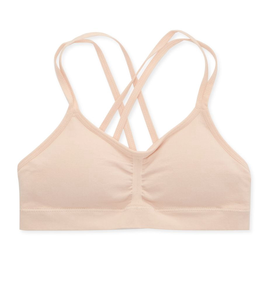 Women's Maidenform Girl MB2104 Strappy Back Ruched Crop Bralette ...