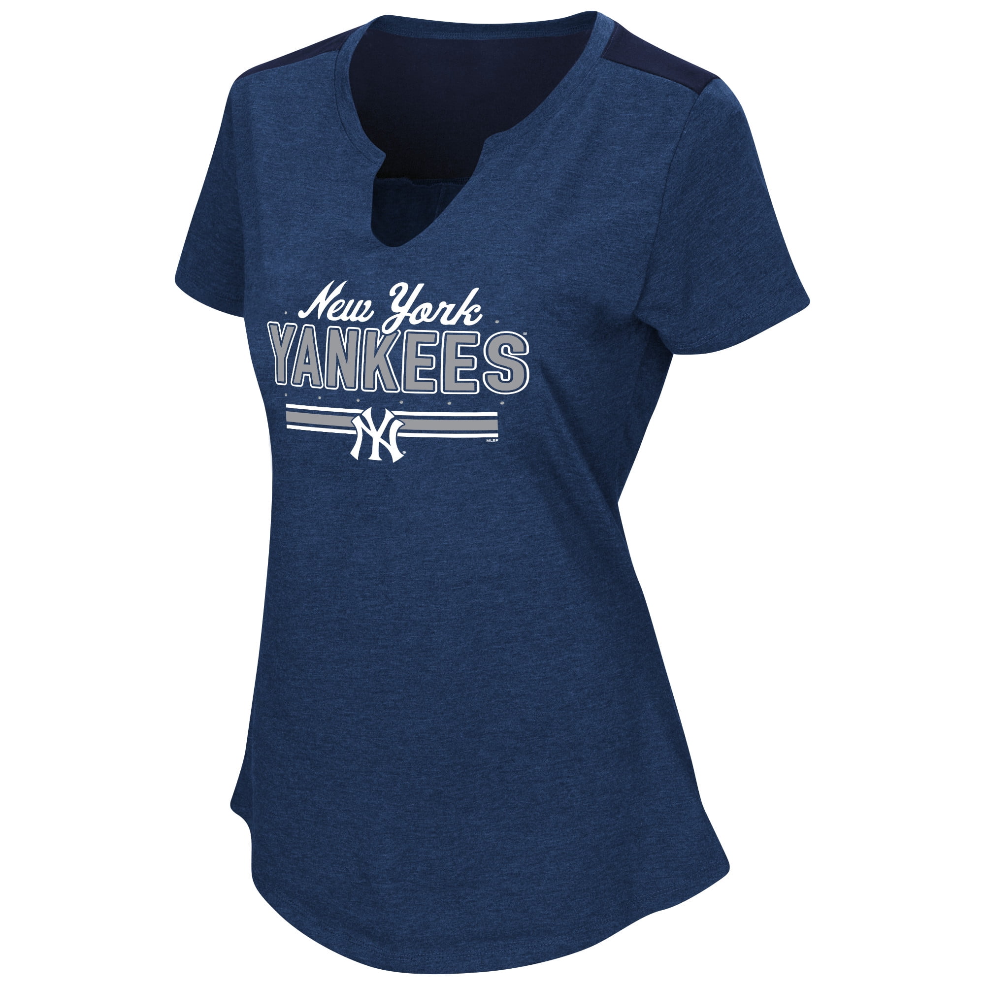 Women's Majestic Navy New York Yankees Plus Size Switch Hitter T-Shirt ...