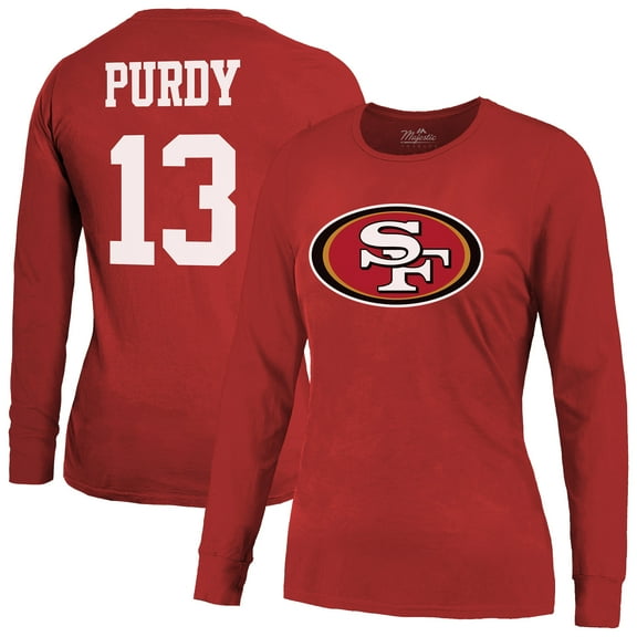 Women's San Francisco Aiyuk 11 Scarlet Sports Player Game Stitched Name ...