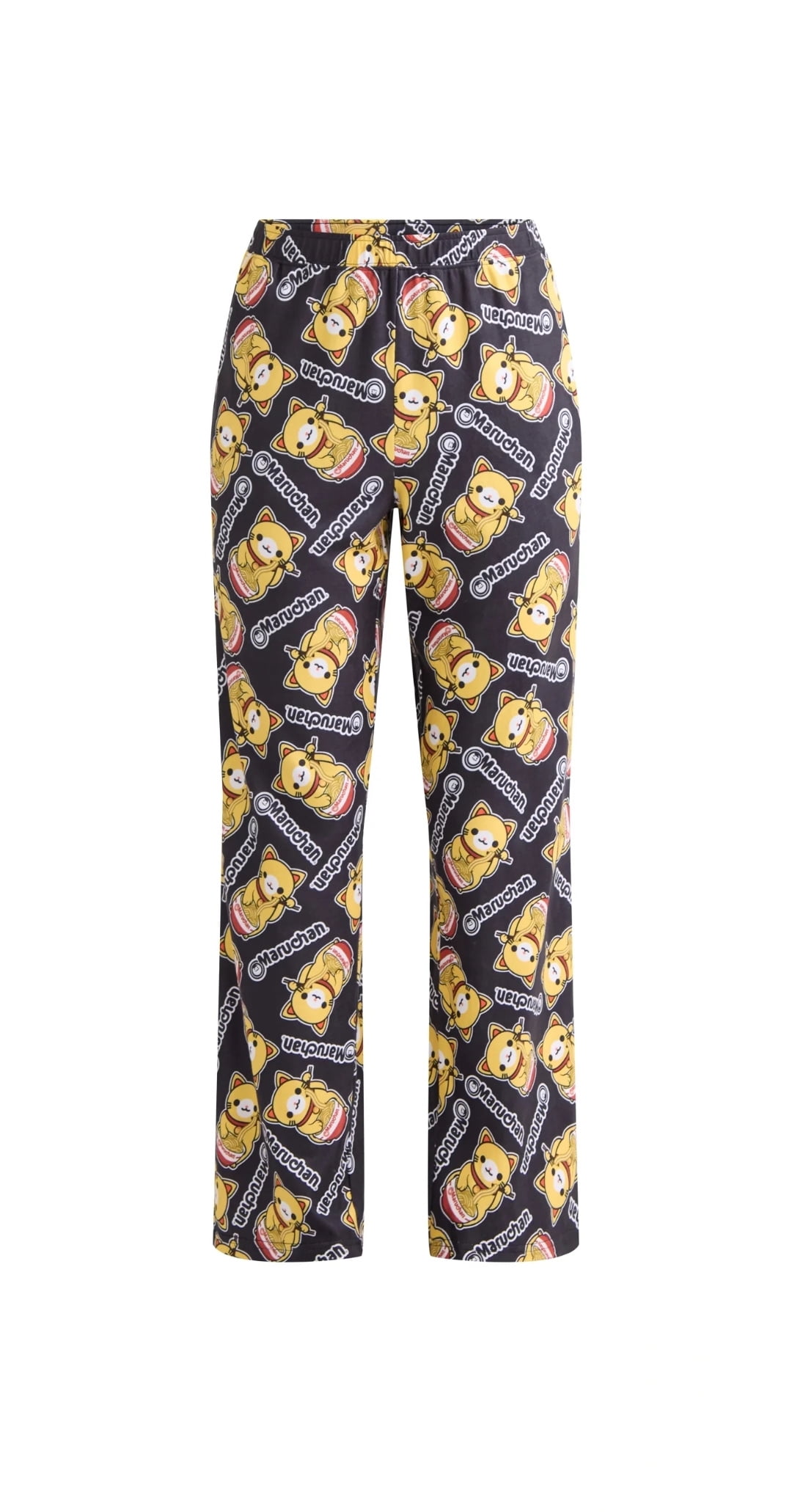 Women's Maruchan Cat Black Soft Pajama Sleep Pants - 3X - Walmart.com