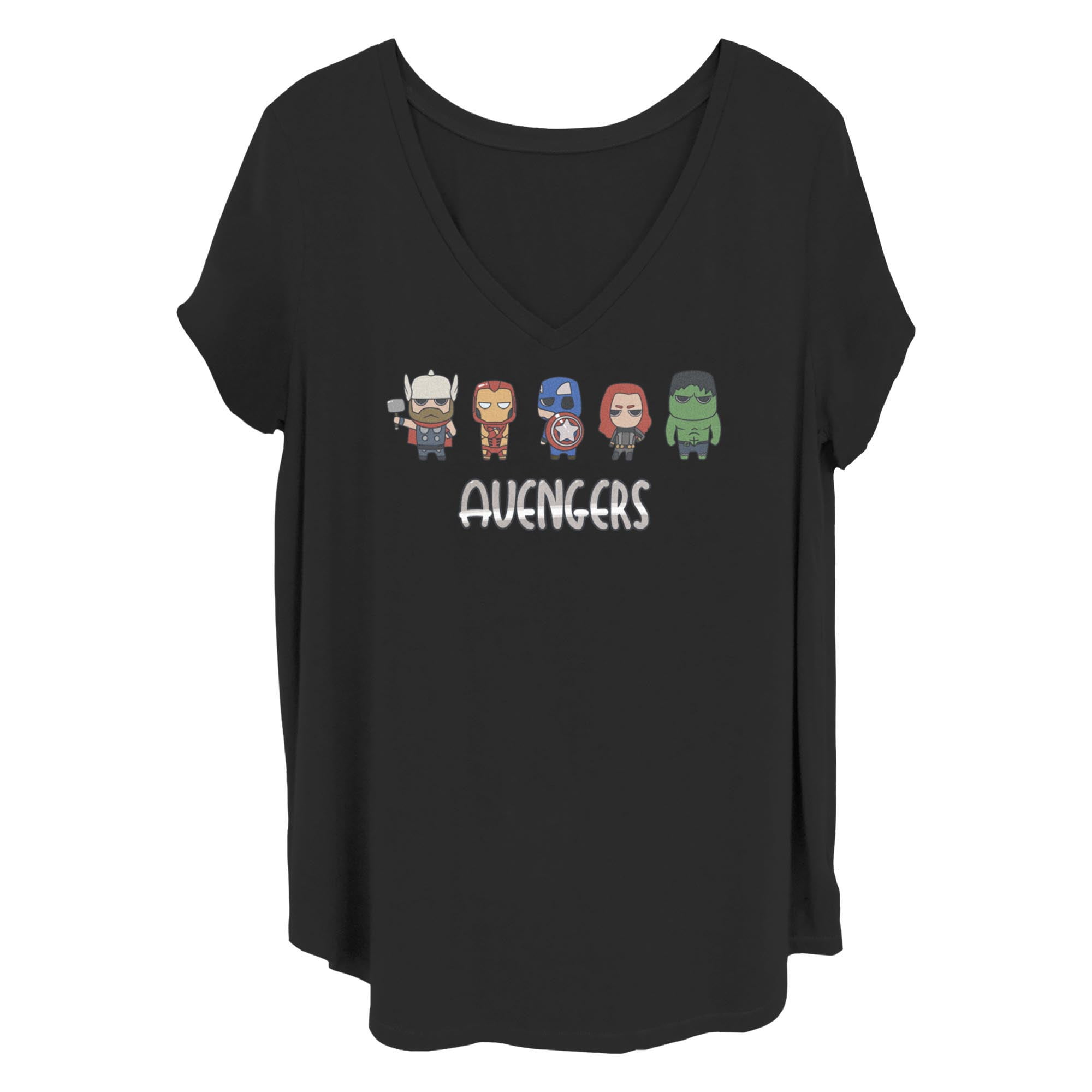 Women's Marvel Cute Avengers Graphic T-Shirt - Walmart.com