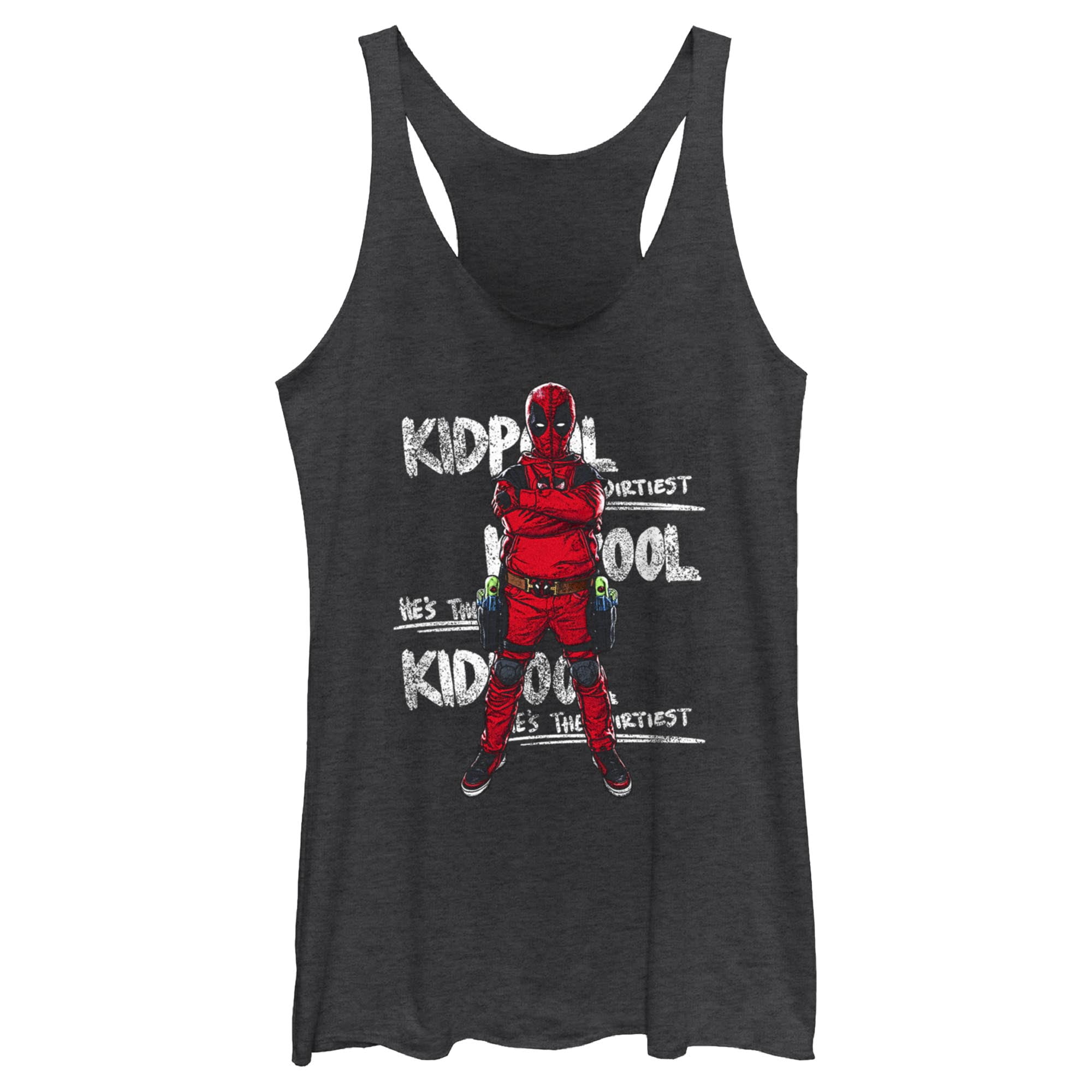 Women's Marvel: Deadpool & Wolverine Dirtiest Pool Racerback Tank Top ...