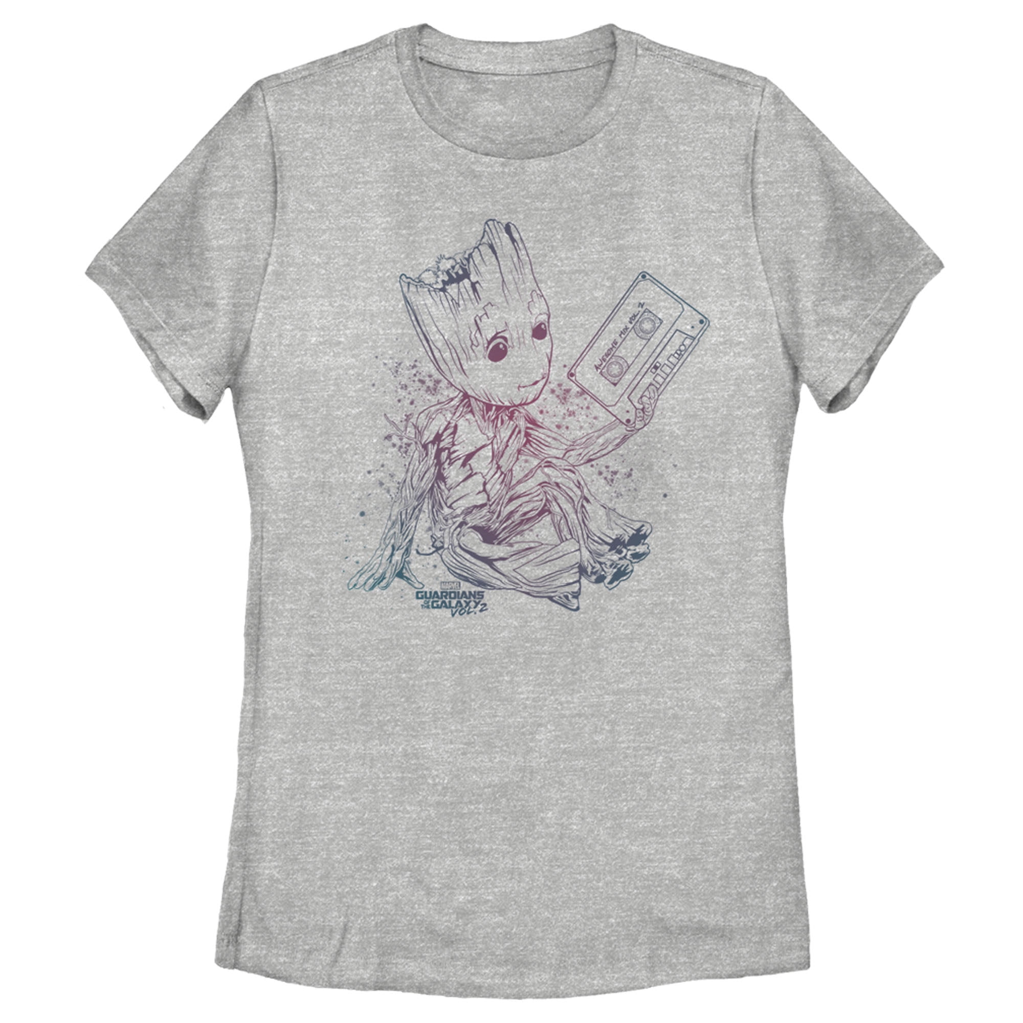 Women's Marvel Guardians of Galaxy Vol. 2 Groot Jams Graphic Tee ...
