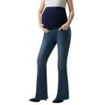 Women's Maternity Bootcut Jeans Over The Belly High Waist Side Panel ...