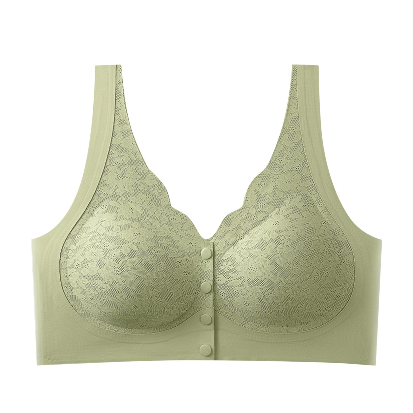Women's Maternity Nursing Bra Wireless Comfort Light Support Front ...