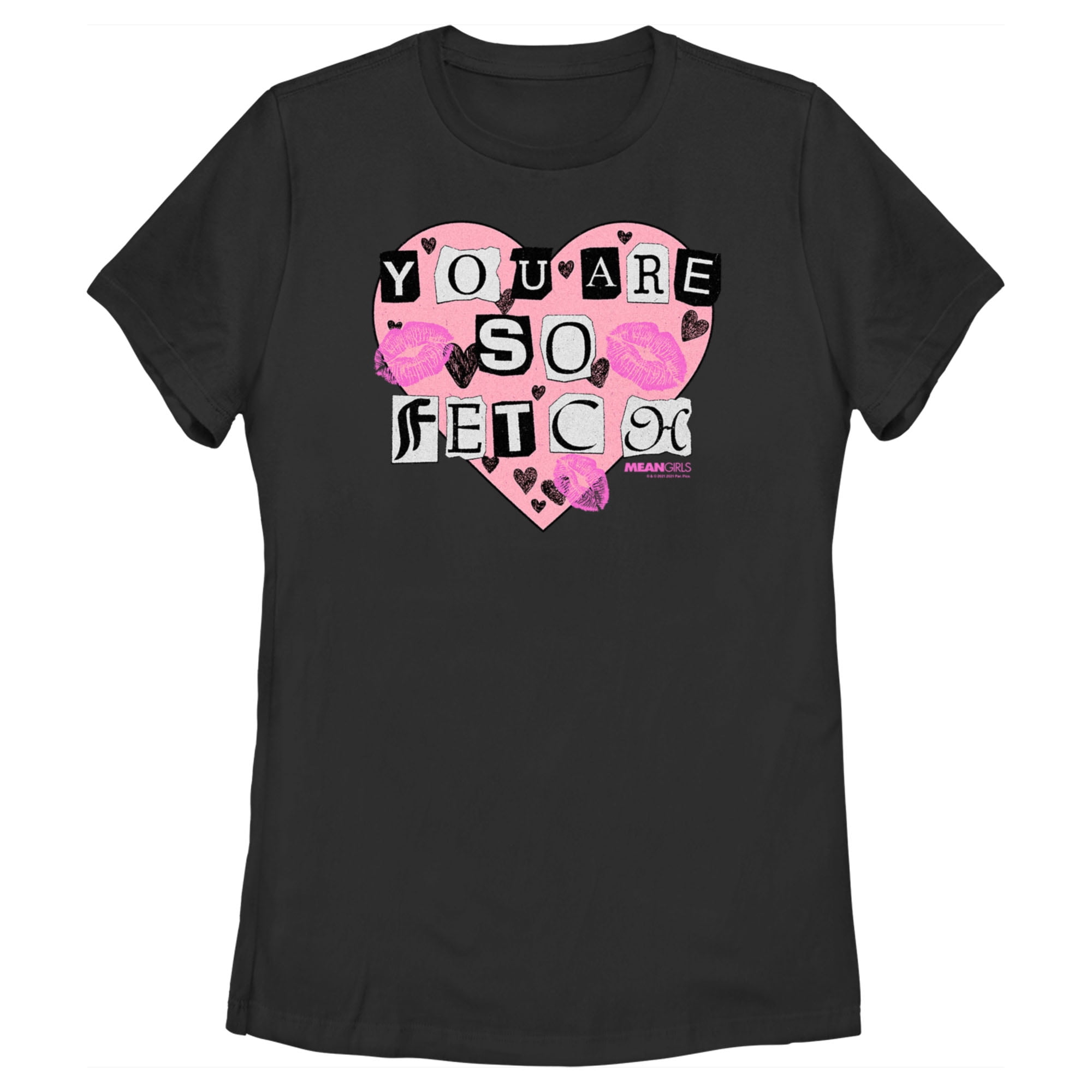 Women's Mean Girls You Are So Fetch Graphic Tee Black Small - Walmart.com