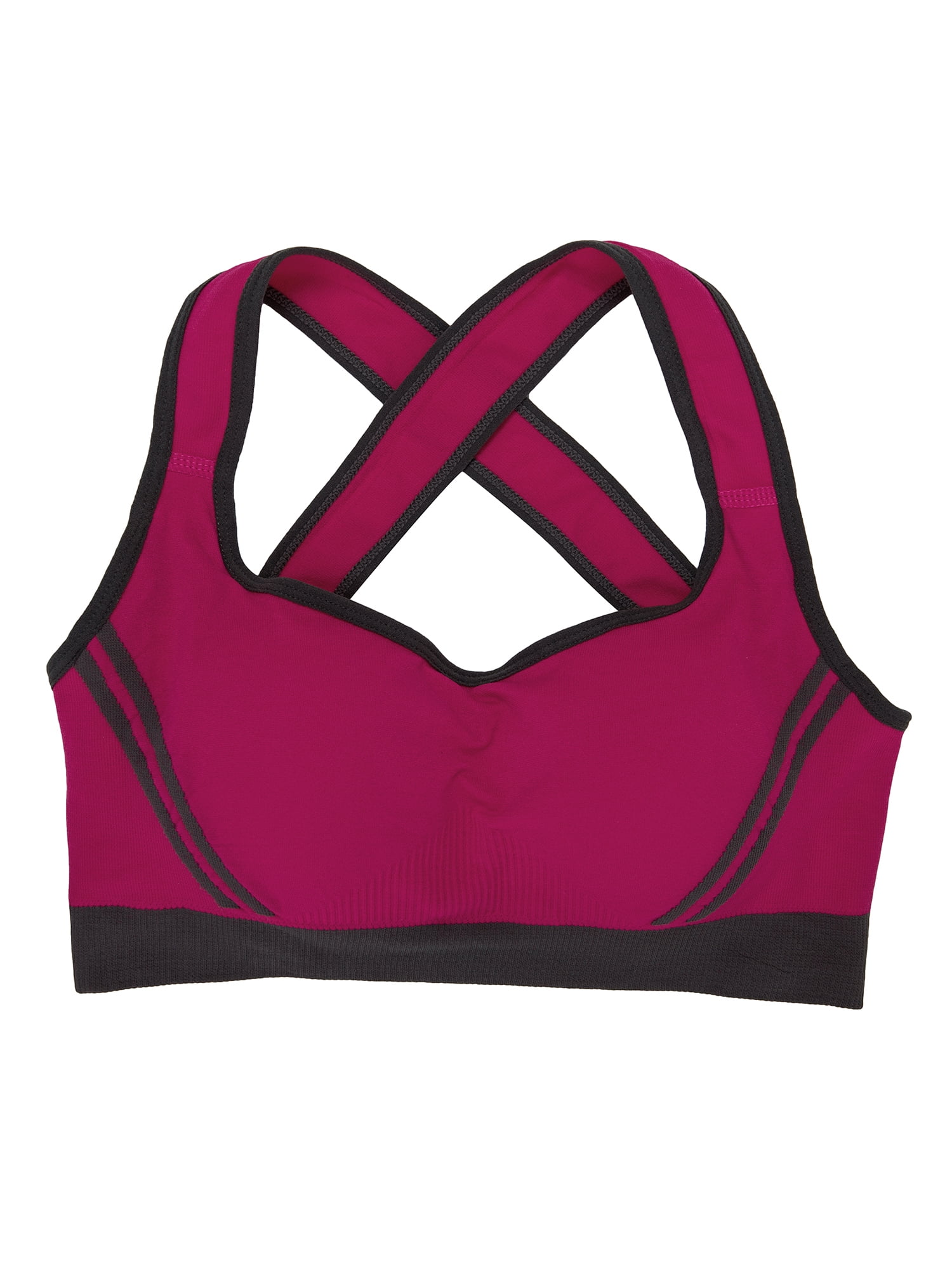 Women's Medium Support Cross Back Wirefree Removable Cups Yoga Sport ...