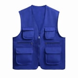 Women's Men's Fishing Vest Lightweight Safari Travel Vest Utility Cargo ...