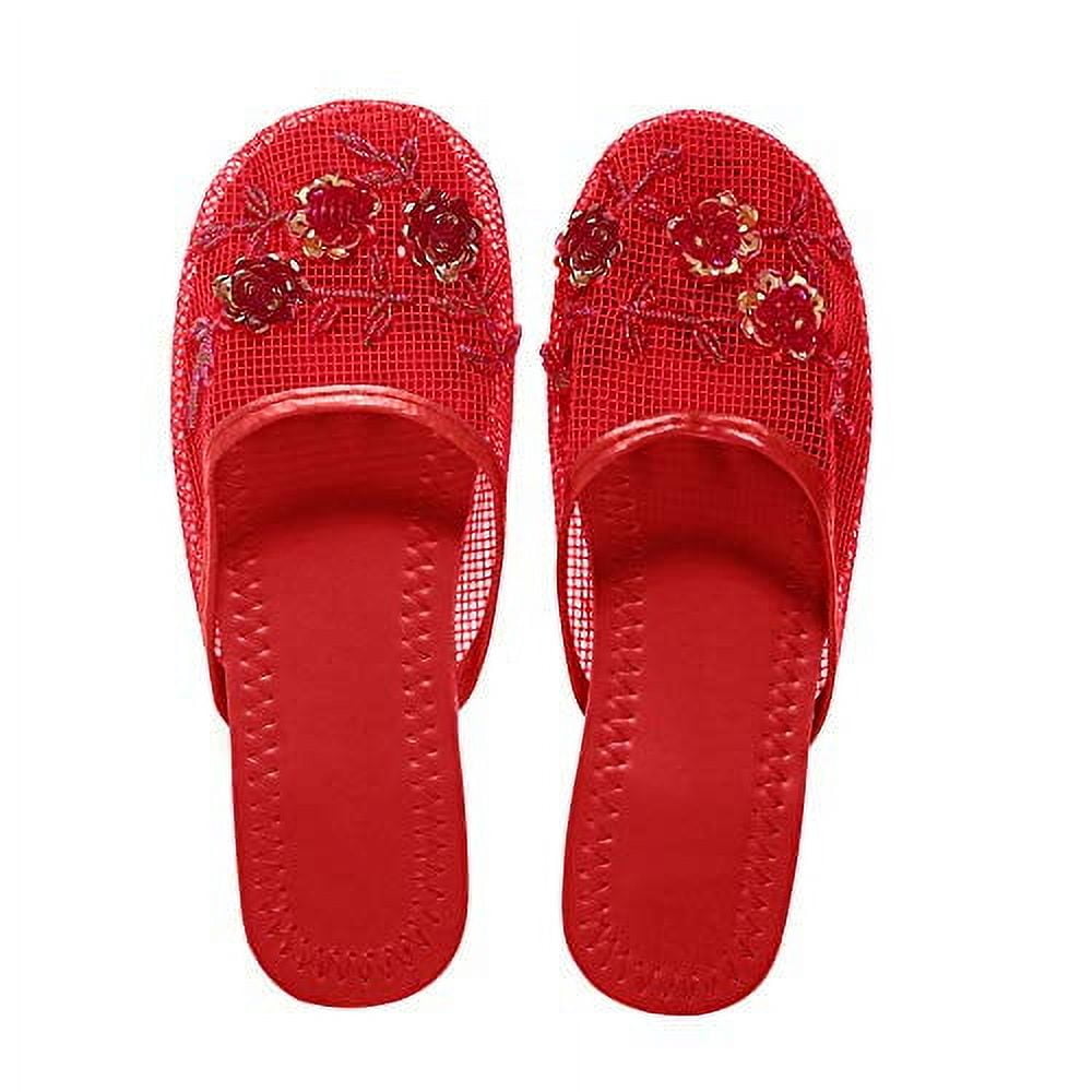Women's Mesh Slippers with Sequin Available in 15 Colors - Walmart.com
