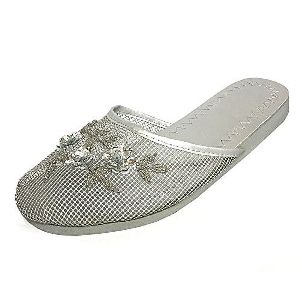 Women's Mesh Slippers with Sequin Available in 15 Colors - Walmart.com