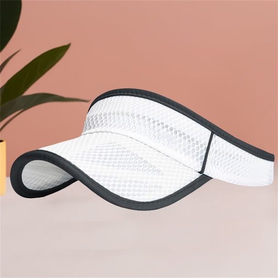 Women's Mesh Sports Visor Hat, Lightweight Wide Brim Sun Hat for ...