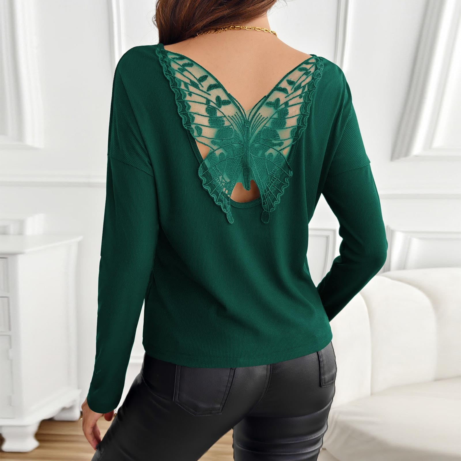 Women's Mesh Top Lace Sheer Mesh Blouse Transparent Shirt Black Women's ...
