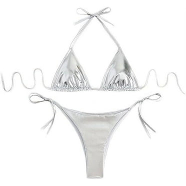 KLL Mythical Red Stag Illustration Print Bikini Set for Women,String ...