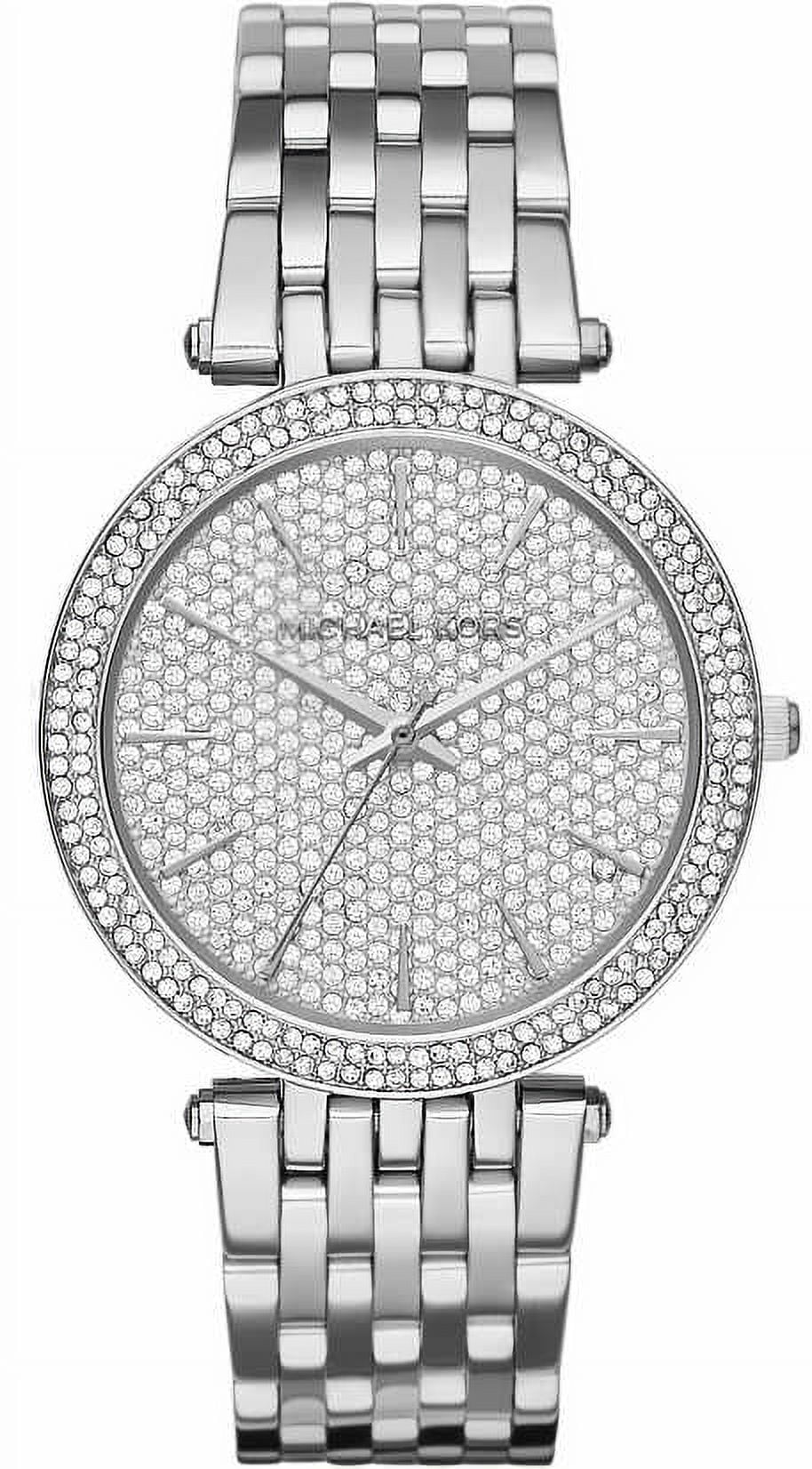 Michael Kors Women's Darci Crystallized Glitz Watch, Stainless Steel ...