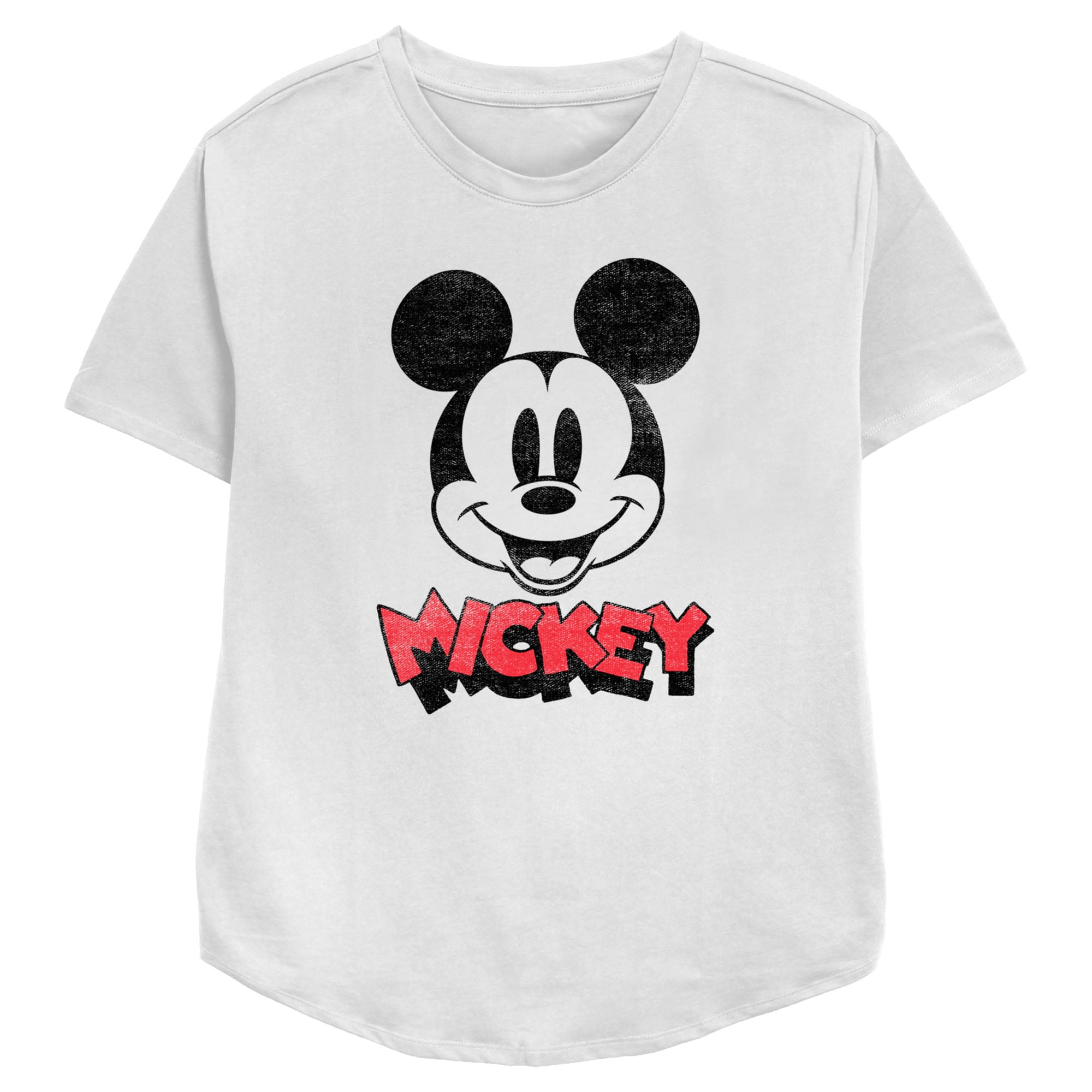 Women's Mickey & Friends Mickey Mouse Retro Headshot Graphic Tee White ...