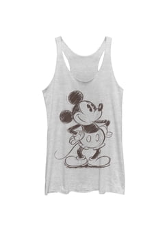 Mickey Mouse Women's Black Red Foil Tank Top-XLarge - Walmart.com