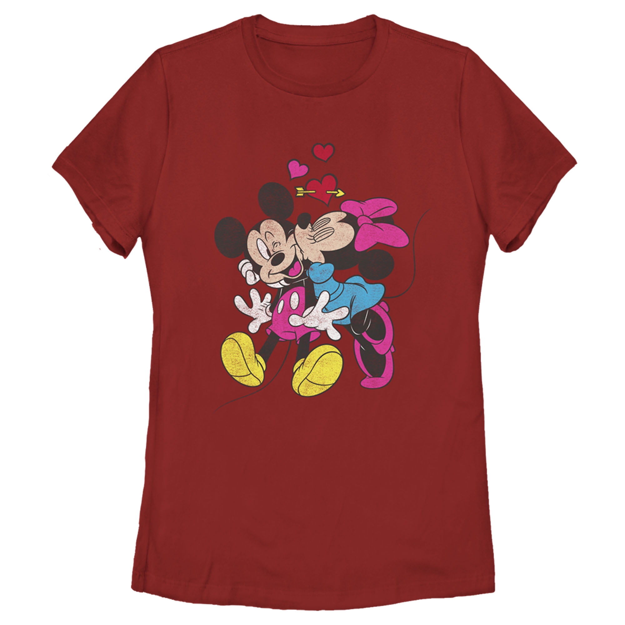 Women's Mickey & Friends Valentine's Day Minnie Mouse Smooch Graphic ...