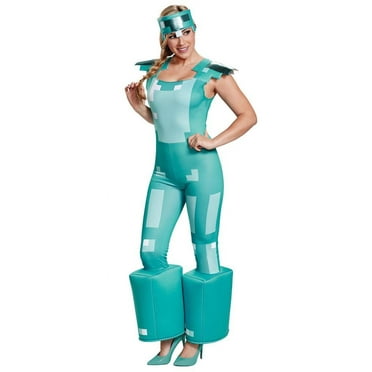 Pixelated Green Man Adult Morphsuit Costume - Walmart.com