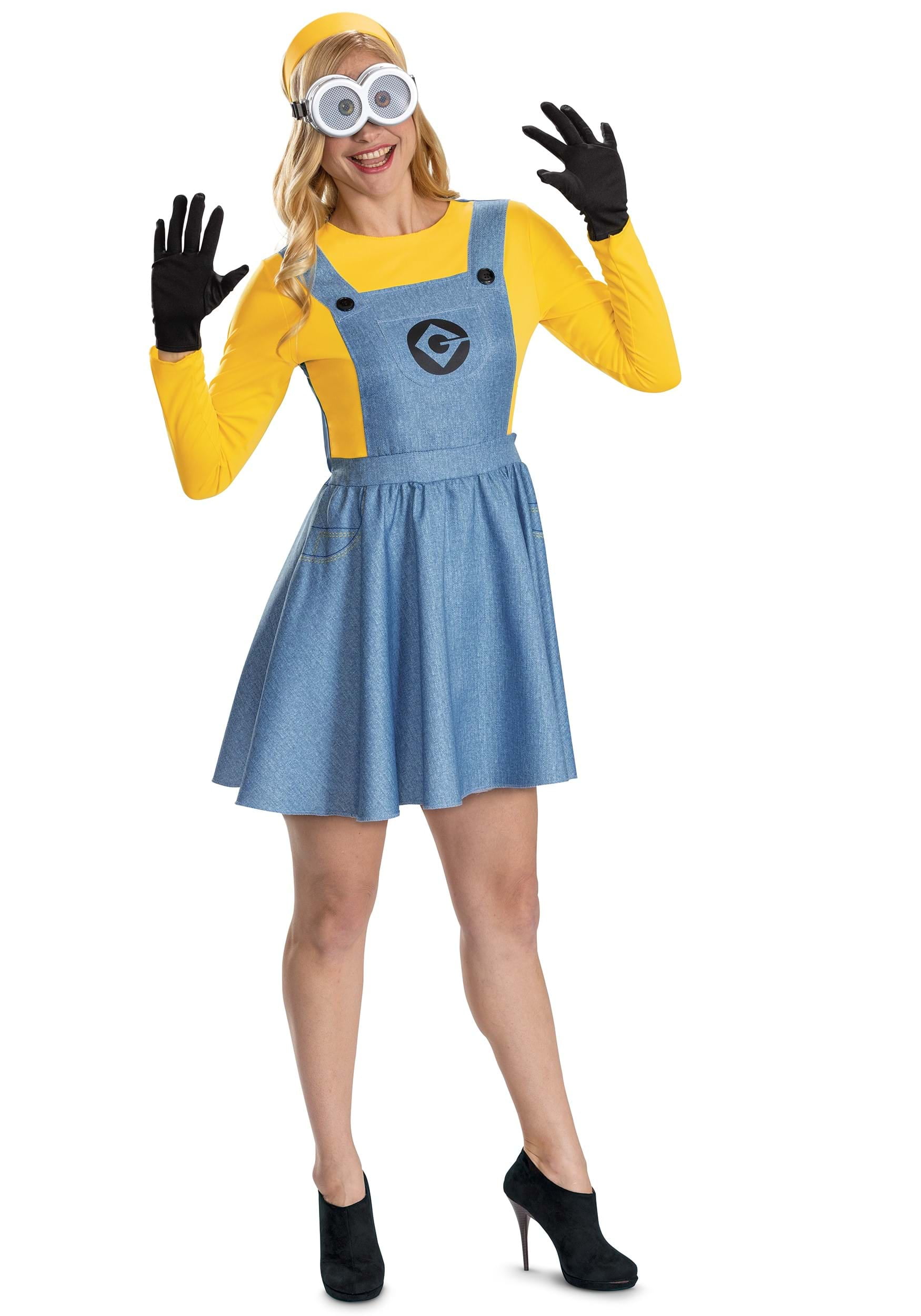 Women's Minion Costume Dress - Walmart.com