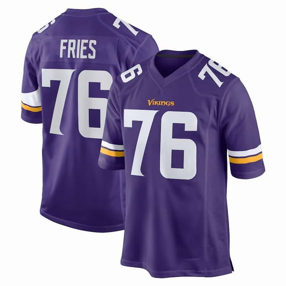 Women's Minnesota Fries 76 Purple Sports Player Game Stitched Name ...