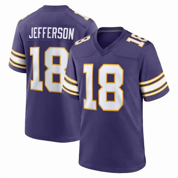 Women's Minnesota Jefferson 18 Purple Alternate Sports Player Game ...