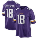 Women's Minnesota Jefferson 18 Purple Sports Player Game Stitched Name ...