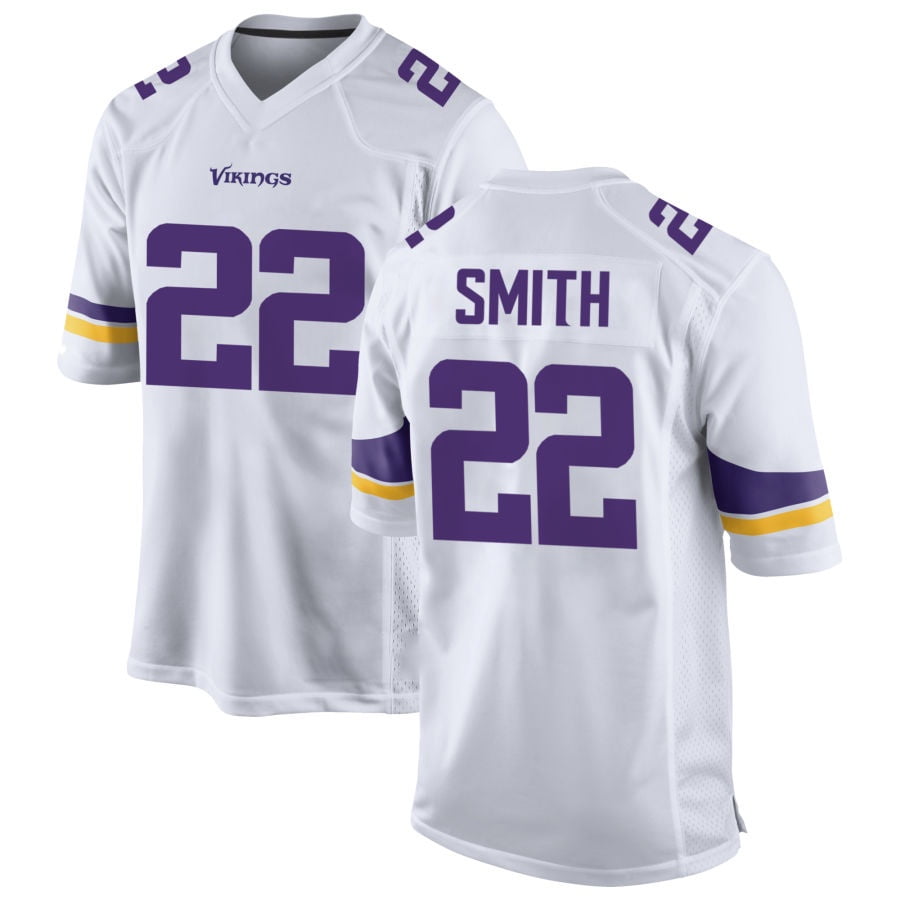 Women's Minnesota Smith 22 White Sports Player Game Stitched Name ...