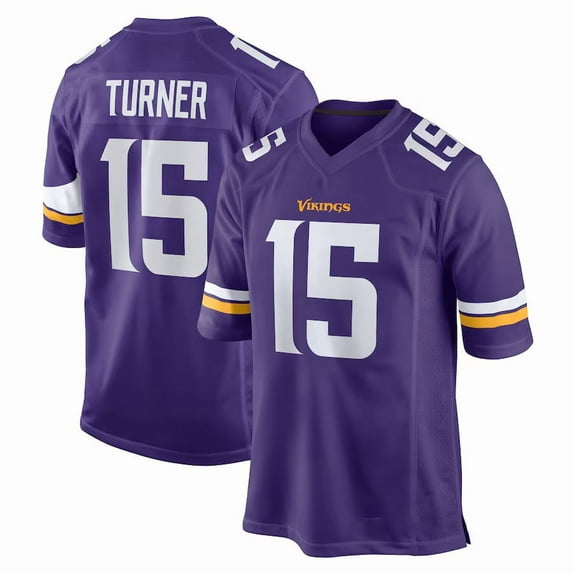 Women's Minnesota Turner 15 Purple Sports Player Game Stitched Name ...