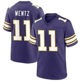 Women's Minnesota Wentz 11 Purple Alternate Sports Player Game Stitched ...