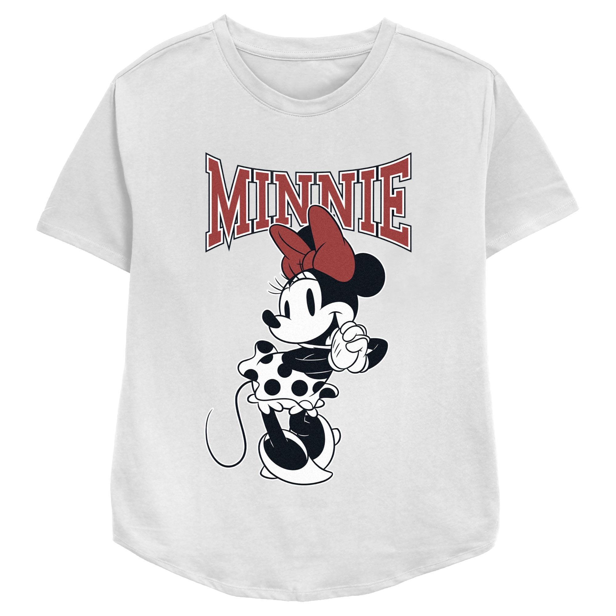 Women's Minnie Mouse Retro Minnie Graphic Tee White Medium - Walmart.com