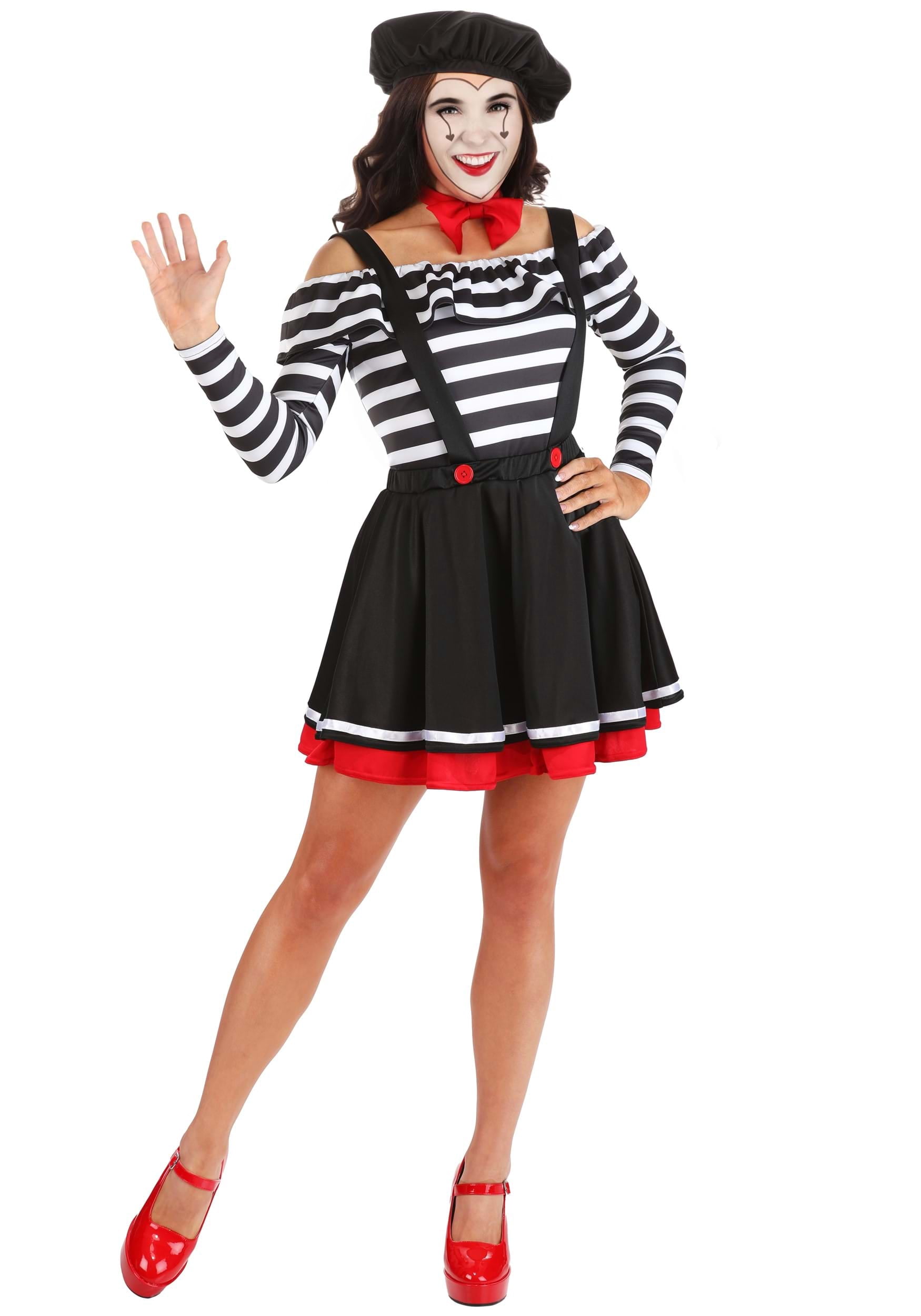 Women's Mirthful Mime Costume Dress - Walmart.com