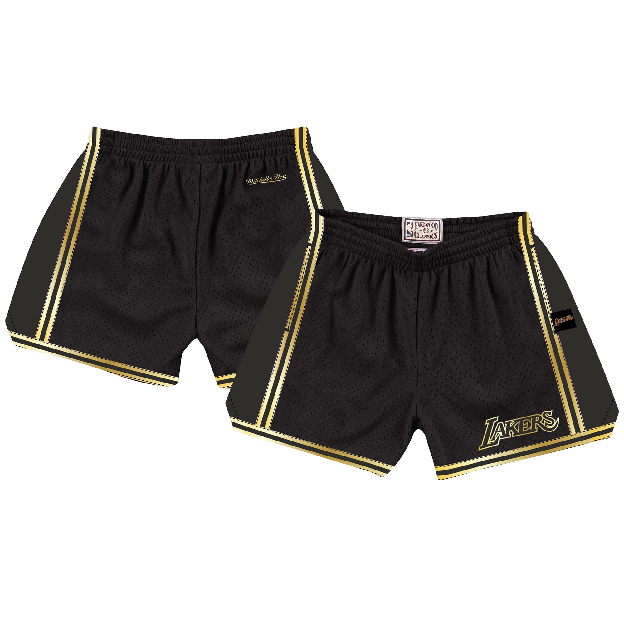 Women's Mitchell & Ness Black Los Angeles Lakers Hardwood Classics ...