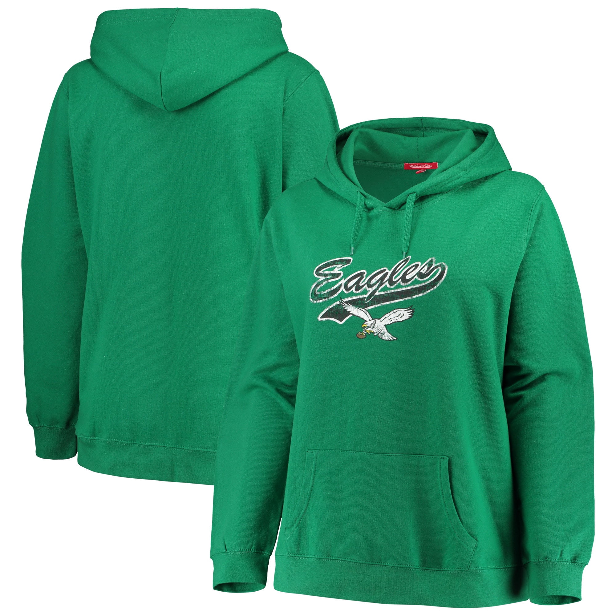 Women's Mitchell & Ness Kelly Green Philadelphia Eagles Plus Size ...
