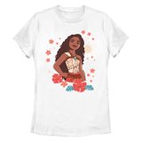Women's Moana 2 Floral Portrait Graphic T-Shirt - Walmart.com