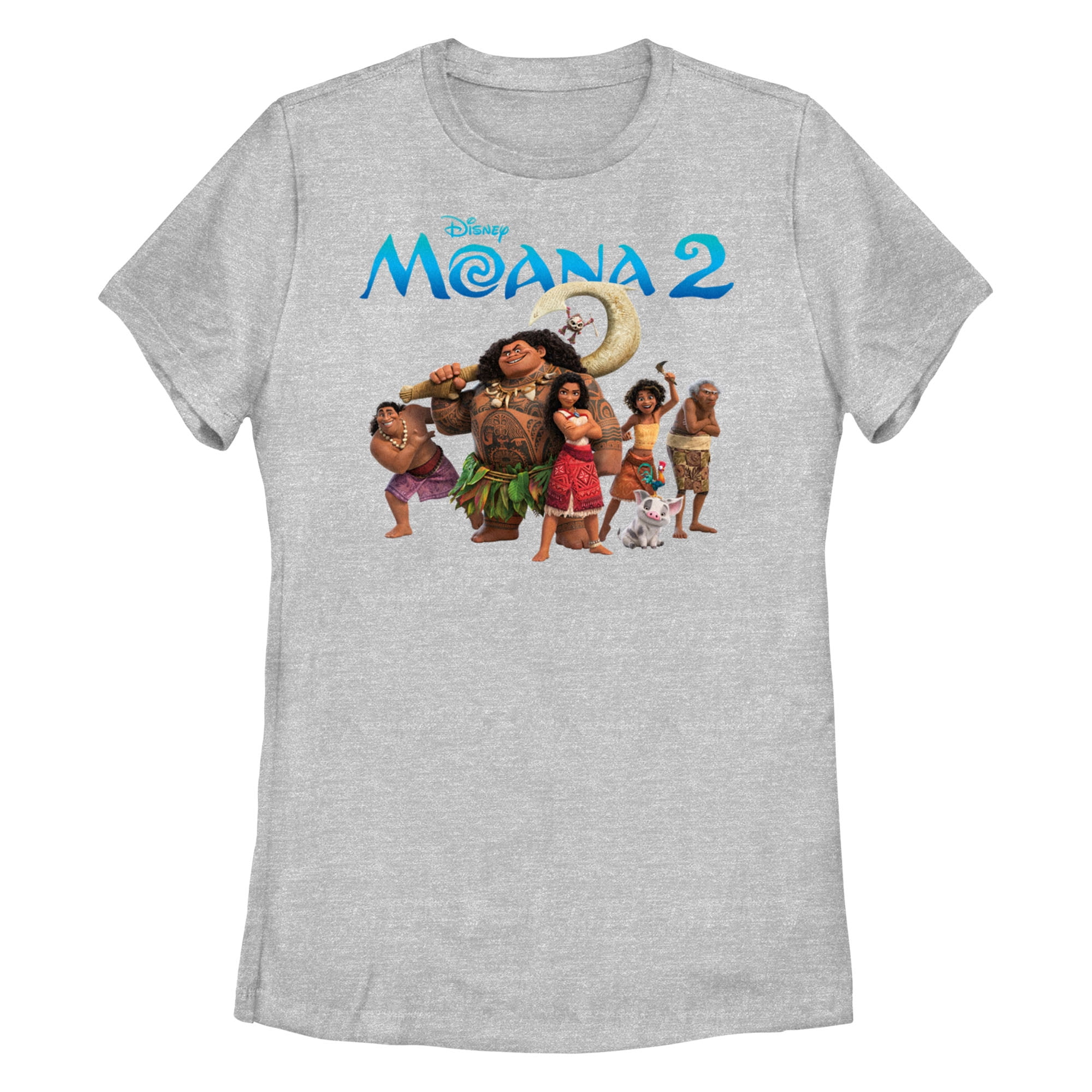 Women's Moana 2 Group Portrait Graphic T-Shirt - Walmart.com