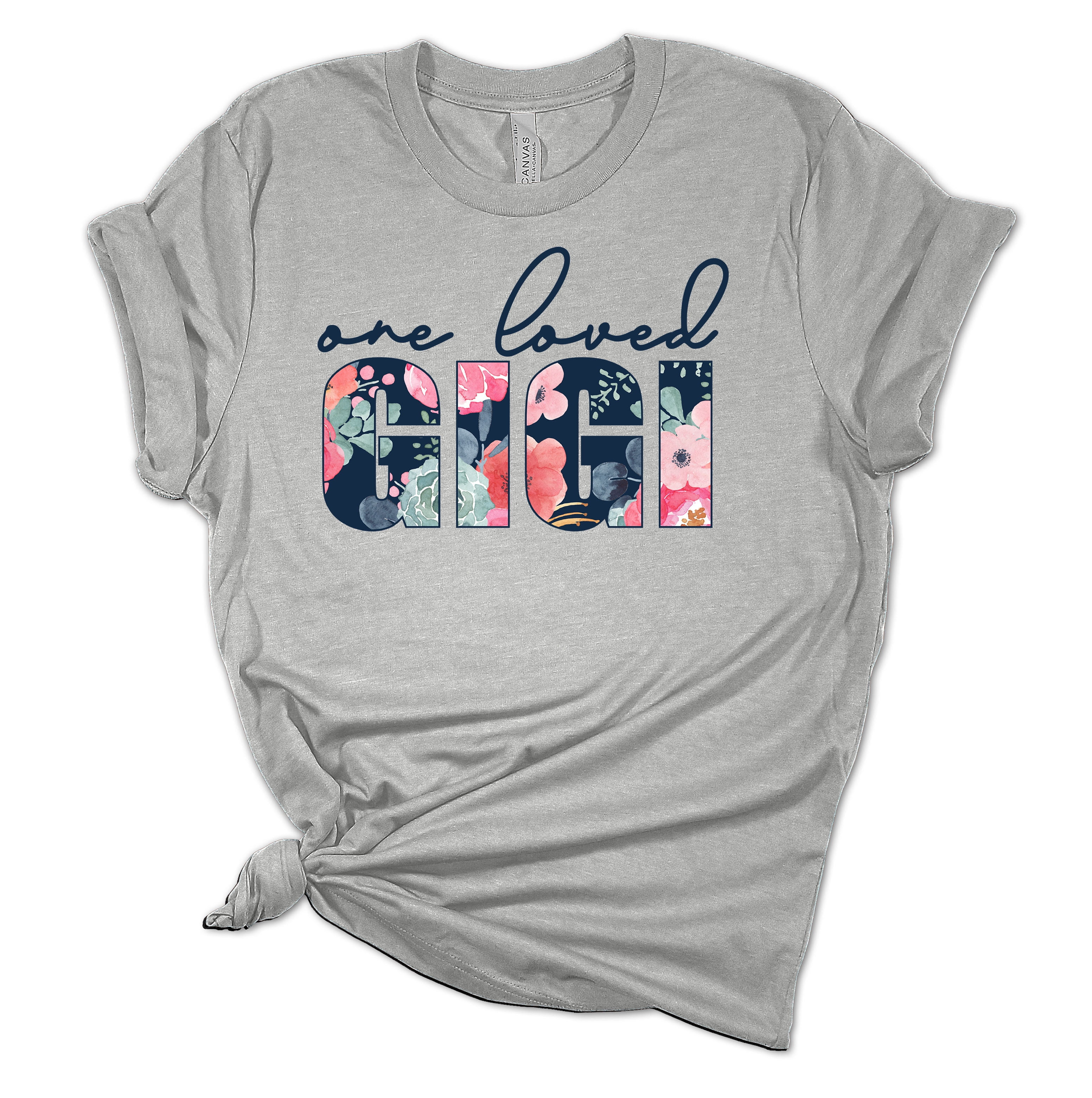 Women's Mother's Day One Loved Gigi Short Sleeve T-shirt Graphic Tee ...