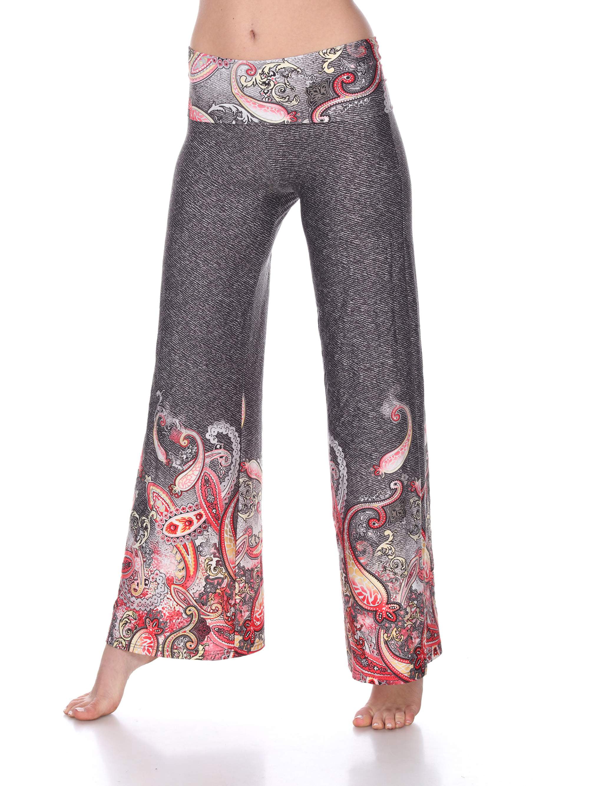 Women's Multicolor Printed Palazzo Pants - Walmart.com