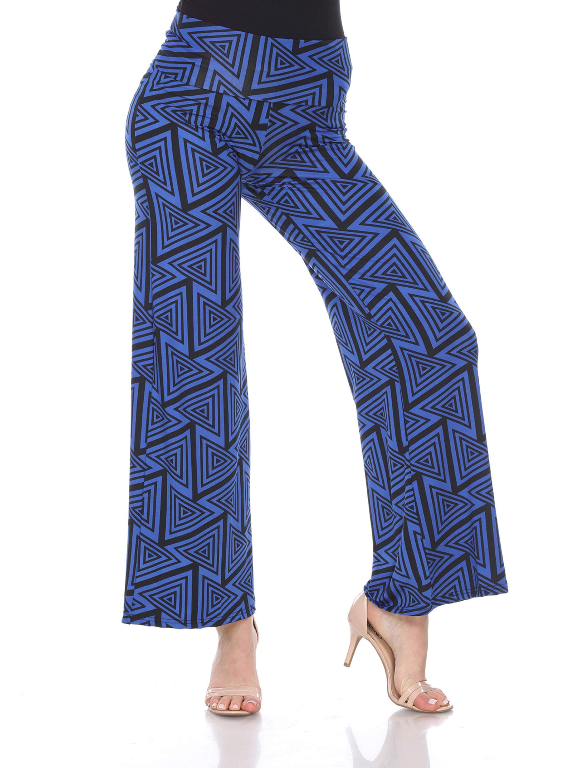 Women's Multicolor Printed Palazzo Pants - Walmart.com