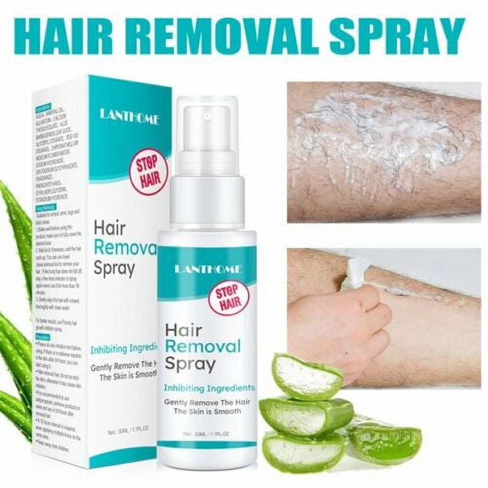 Women's Natural Stop Hair Growth Inhibitor Remover Hair Removal Spray ...