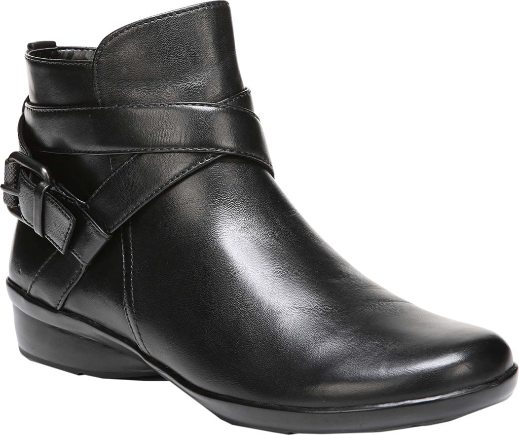 Women's Naturalizer Cassandra Bootie Black Leather 8.5 M - Walmart.com